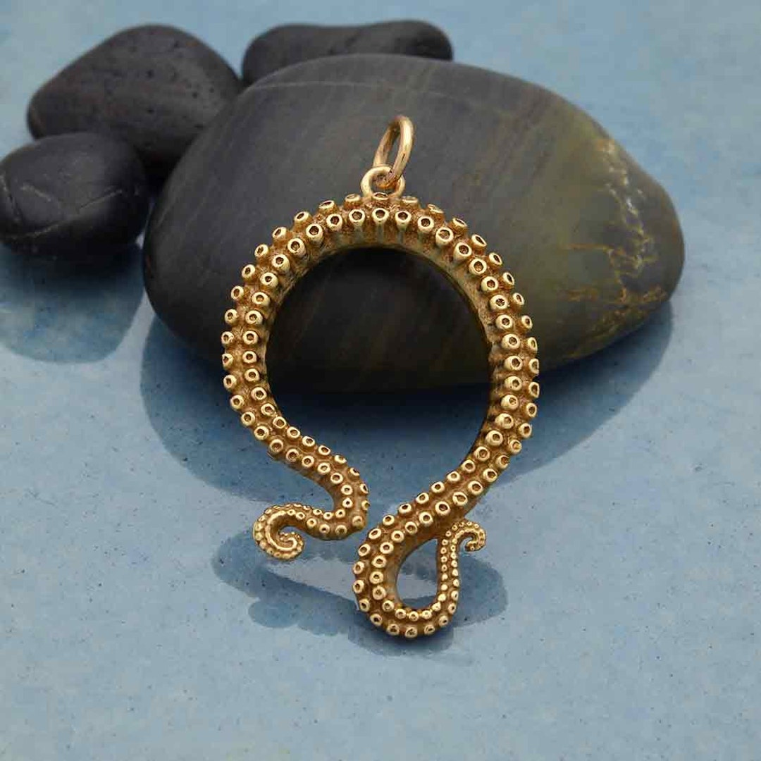 Pendant Squid Octopus Bronze Octopus Tentacles - Etsy