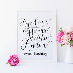 Hashtag Sign Spanish - Etsy