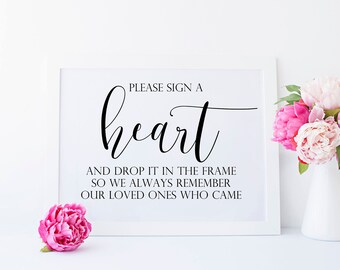 Please Sign a Heart | Etsy