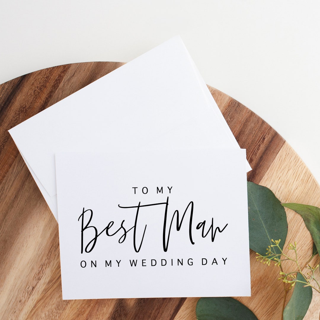 Card for Best Man. Best Man Wedding Card. Best Man Card. - Etsy