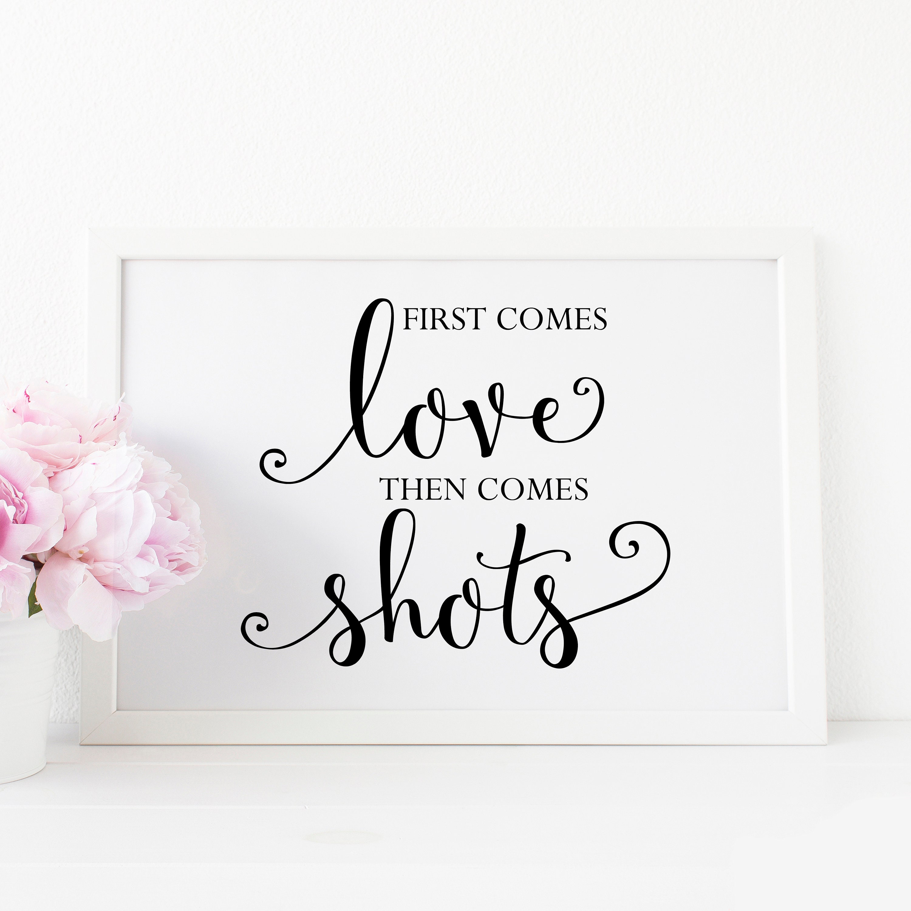 Printable Shots Sign. Shots Printable. Shots Wedding Sign. | Etsy