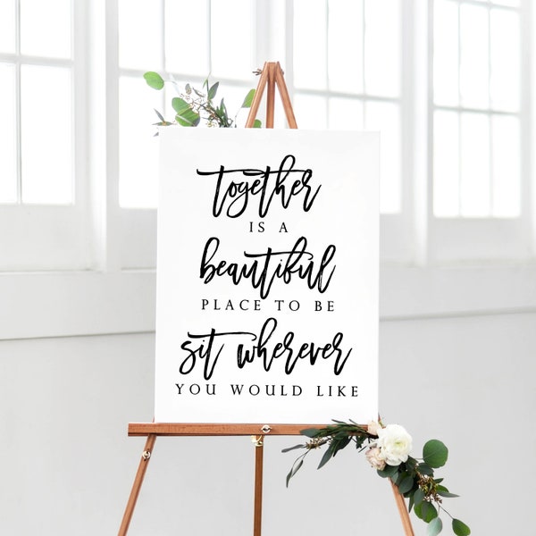 No Seating Plan Sign - Etsy