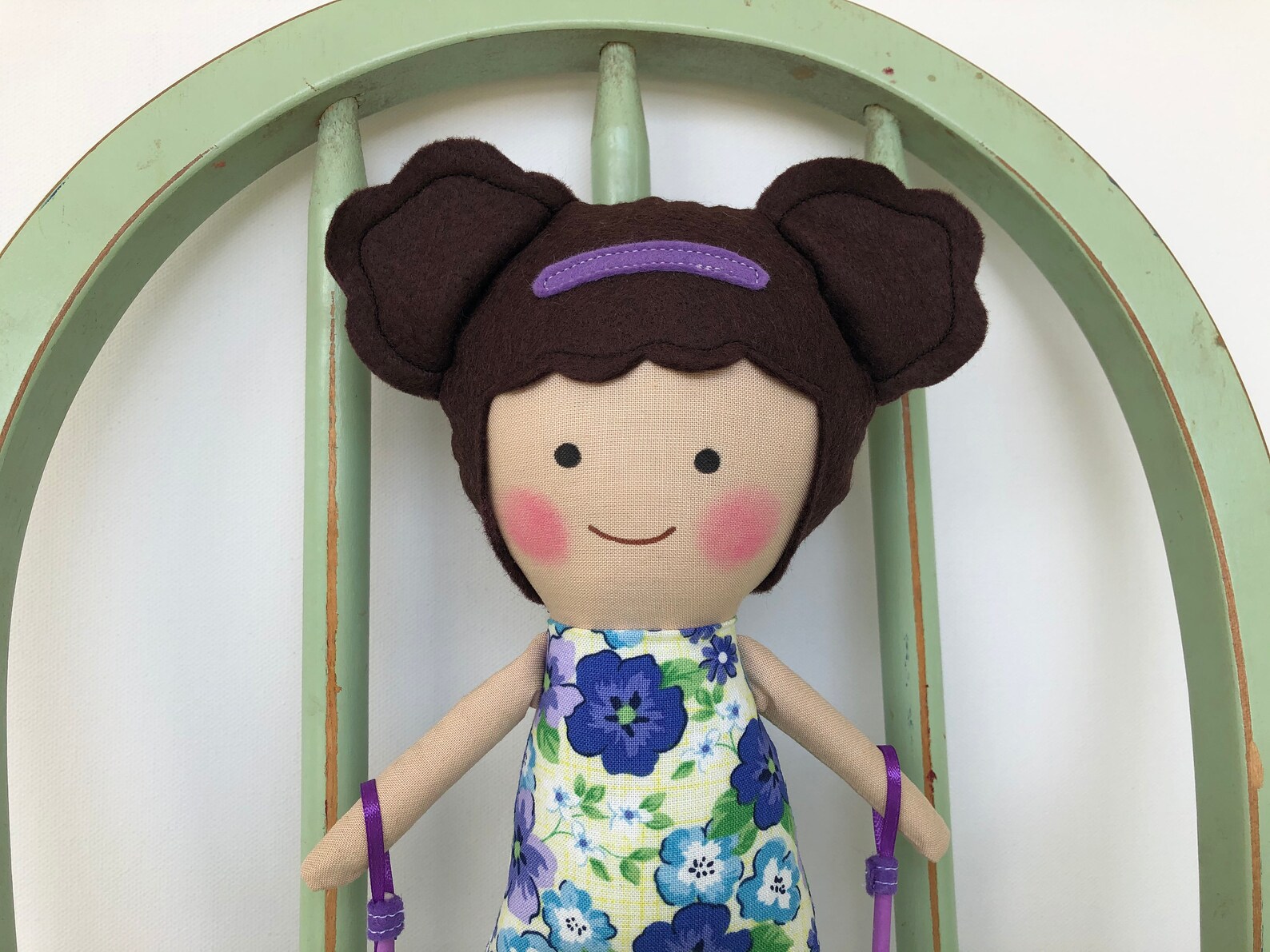 Special Needs Handmade Rag Doll With Walking Sticks Perfect - Etsy