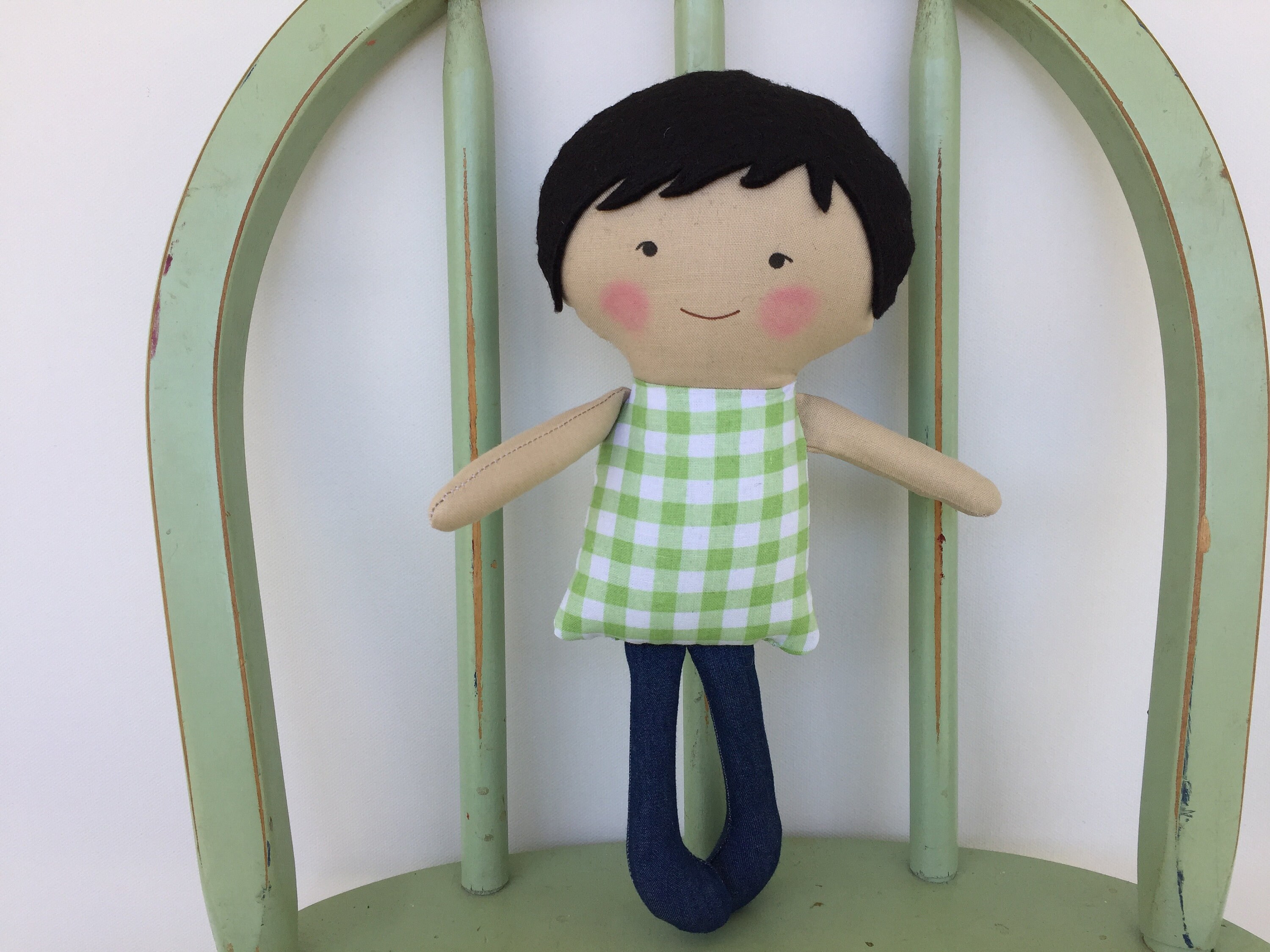 Handmade Asian rag doll perfect size for small hands Toys Dolls ...