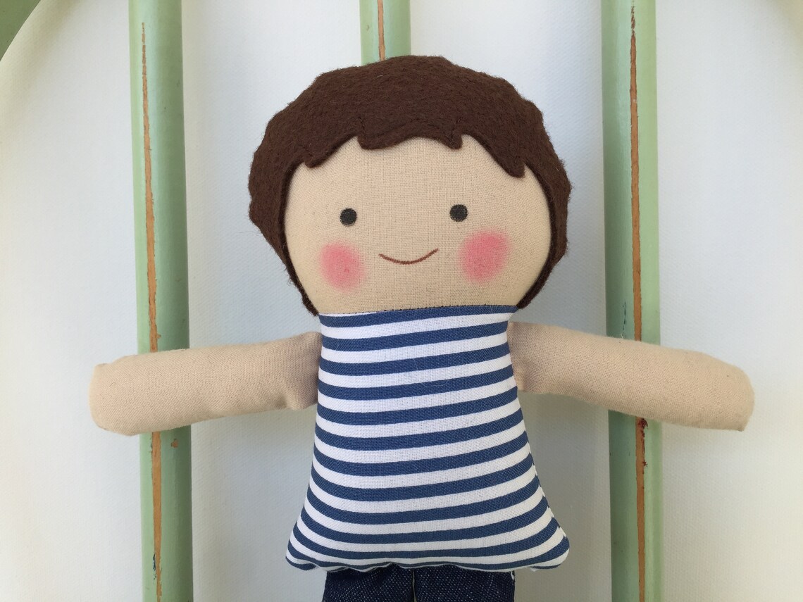Handmade Little Boy Rag Doll Perfect Size for Small Hands. | Etsy