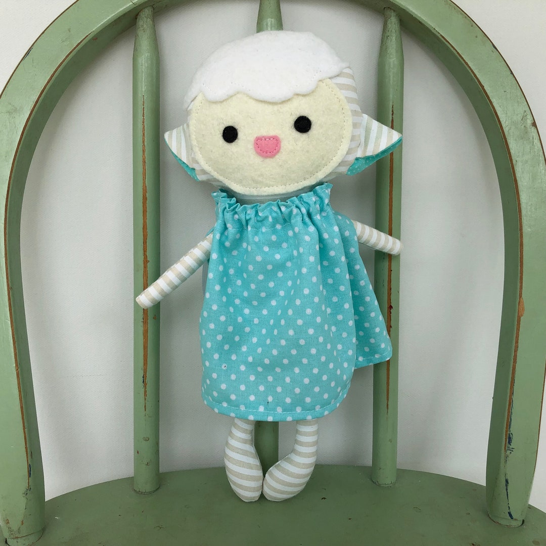 Handmade Little Lamb Toy, Hand Embroidery, Perfect for Nursery - Etsy
