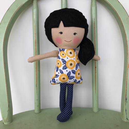 Handmade Asian rag doll perfect size for small hands Toys Dolls ...