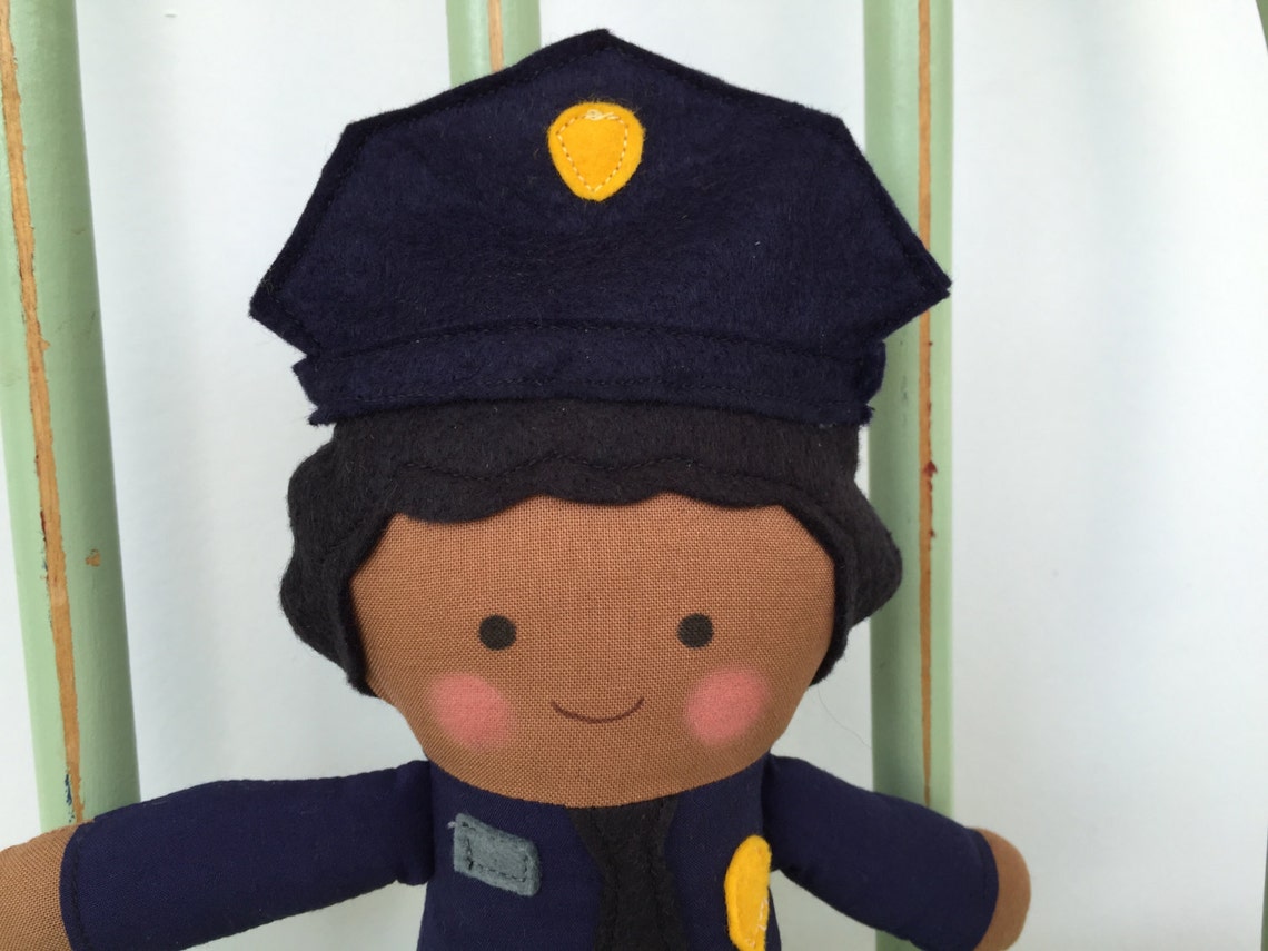 Policeman Policewoman Rag Doll Perfect for Imaginative | Etsy