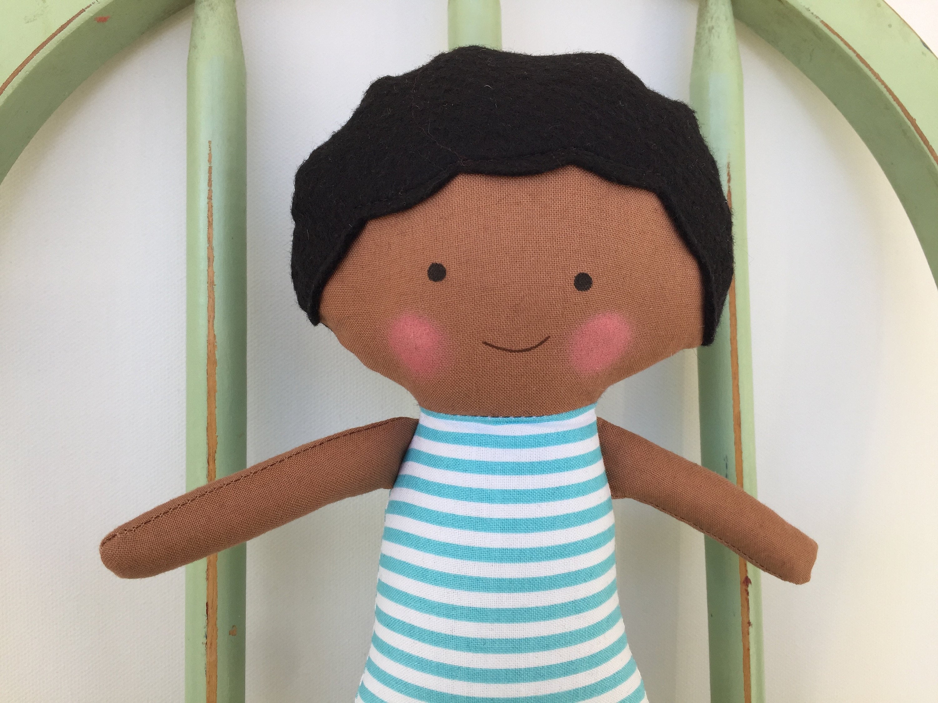 Biracial Handmade Rag Doll Perfect for Imaginative Play - Etsy
