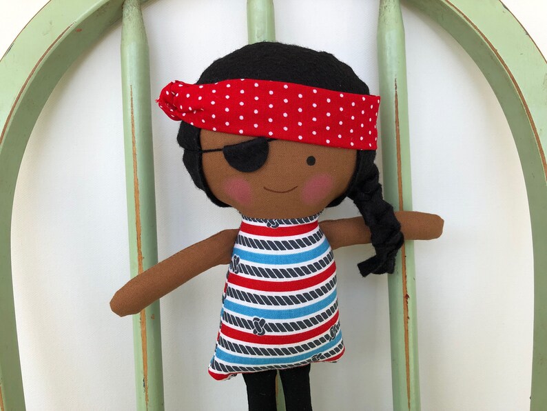 Little Girl Pirate Doll Perfect for Imaginative Play - Etsy