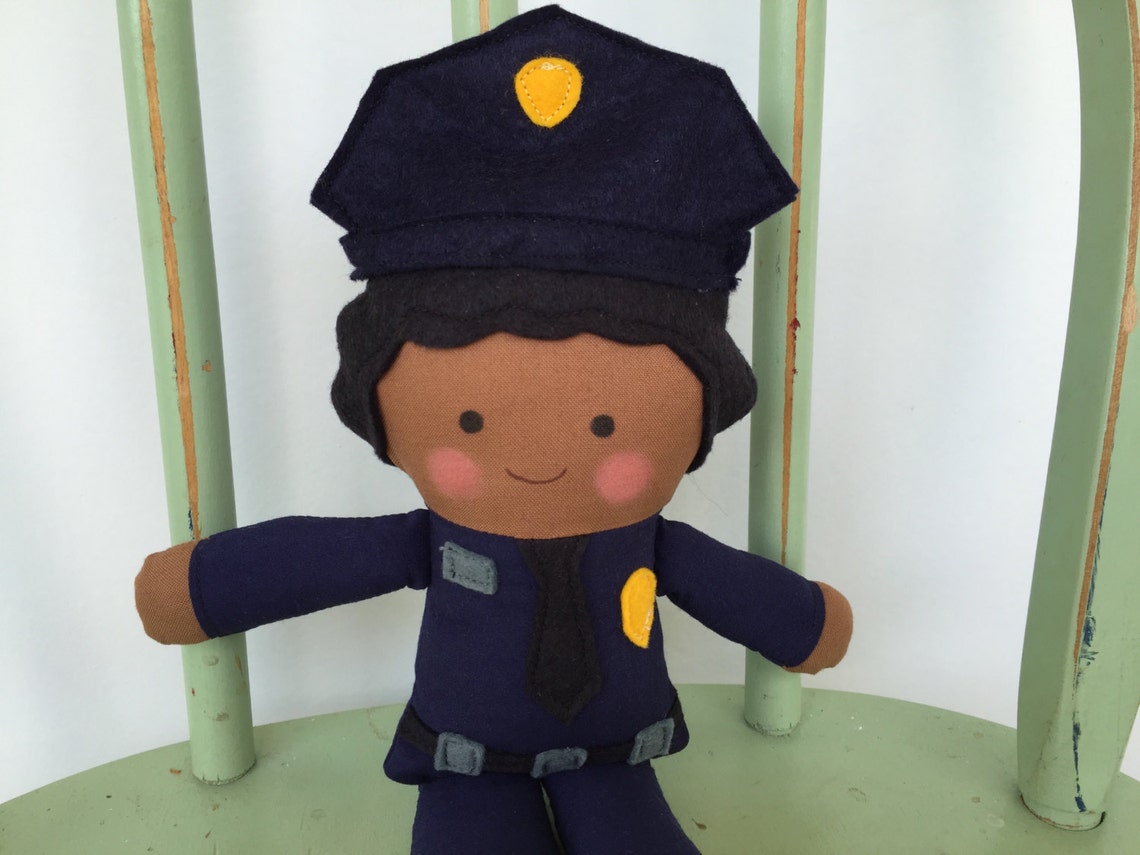Policeman Policewoman Rag Doll Perfect for Imaginative | Etsy