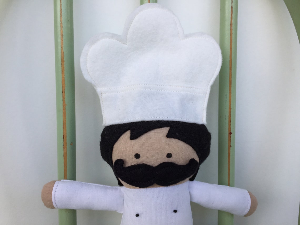 Chef Cook rag doll perfect for imaginative play | Etsy