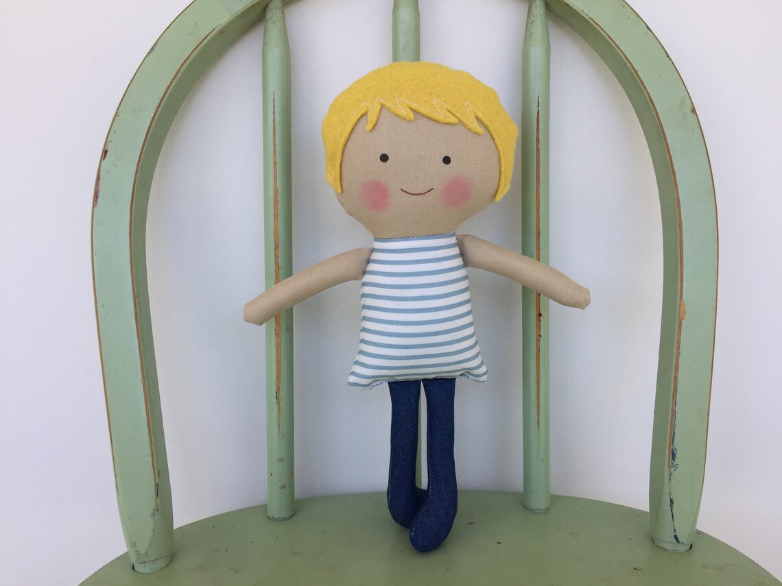 Little Boy Handmade Rag Doll Perfect for Imaginative Play - Etsy