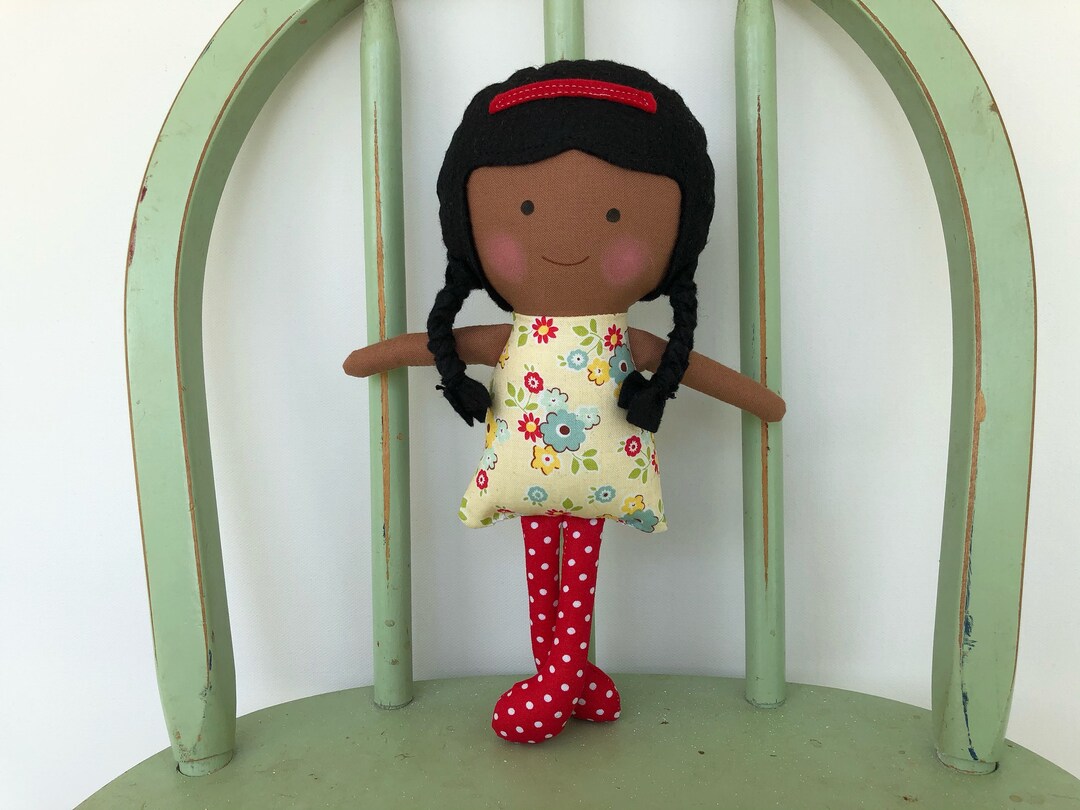 Biracial, Handmade Rag Doll, Perfect for Imaginative Play! - Etsy