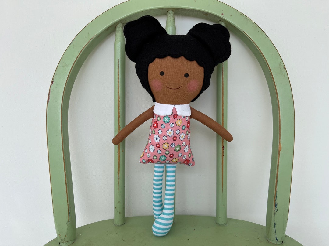 Biracial, Handmade Rag Doll, Perfect for Imaginative Play - Etsy