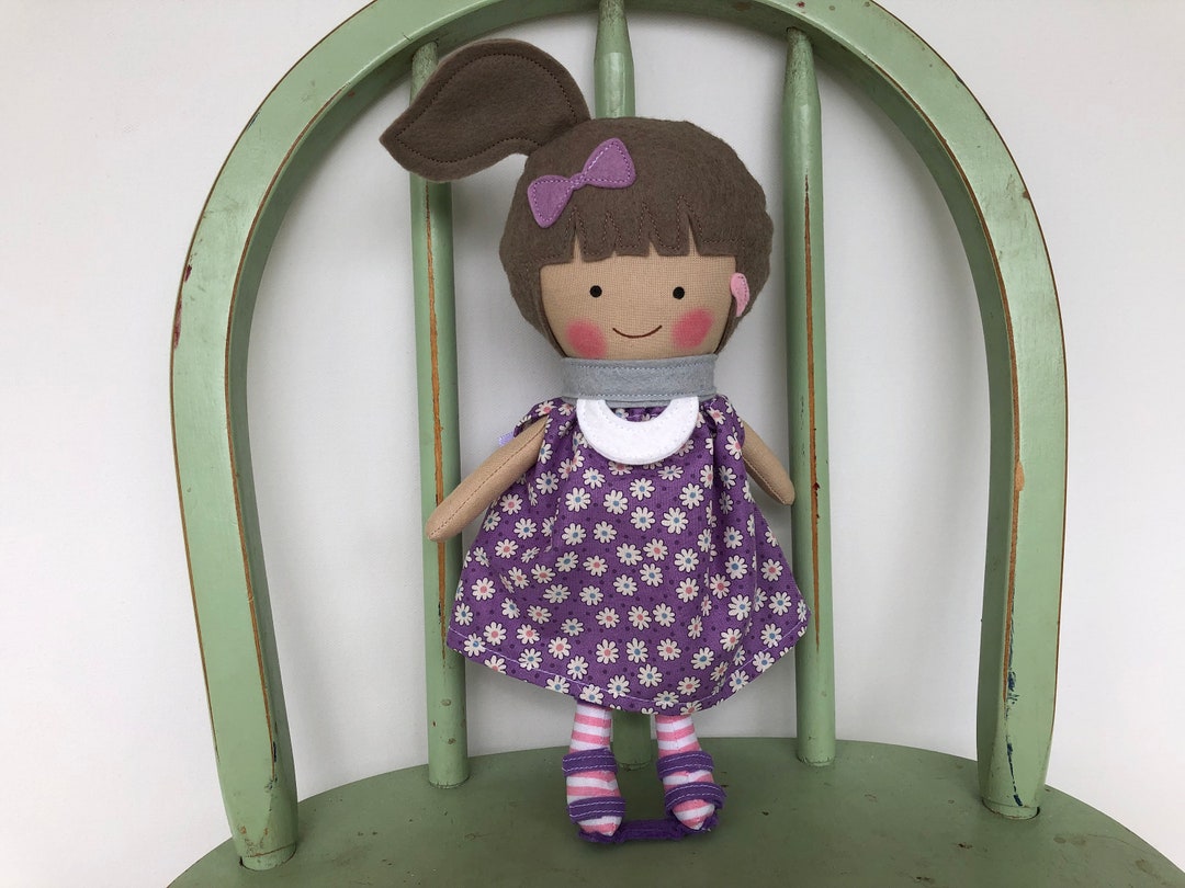 Special Needs Handmade Rag Doll, Leg Braces, Hearing Aid, G-tube, Neck ...