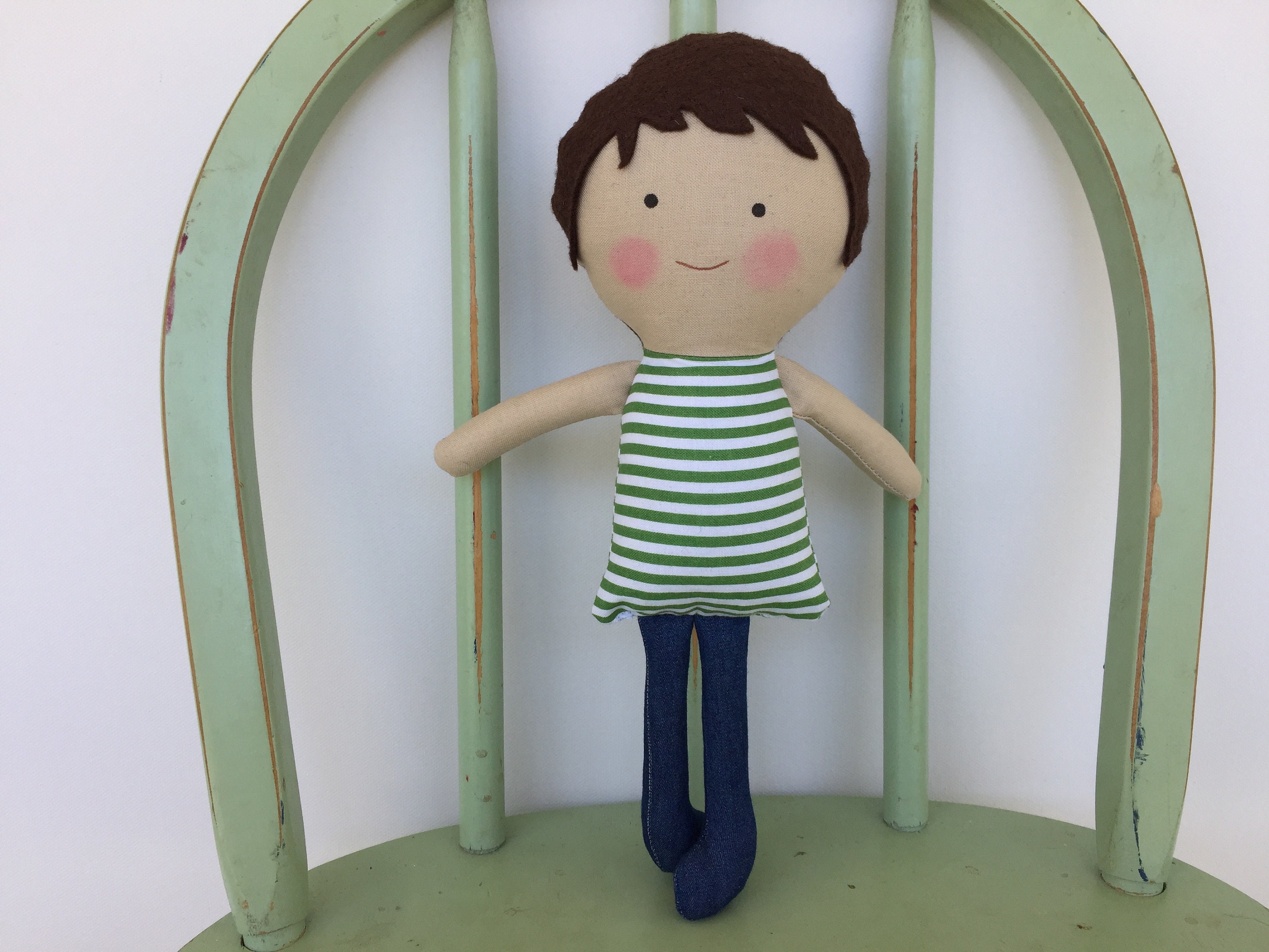 Little boy handmade rag doll perfect for imaginative play | Etsy