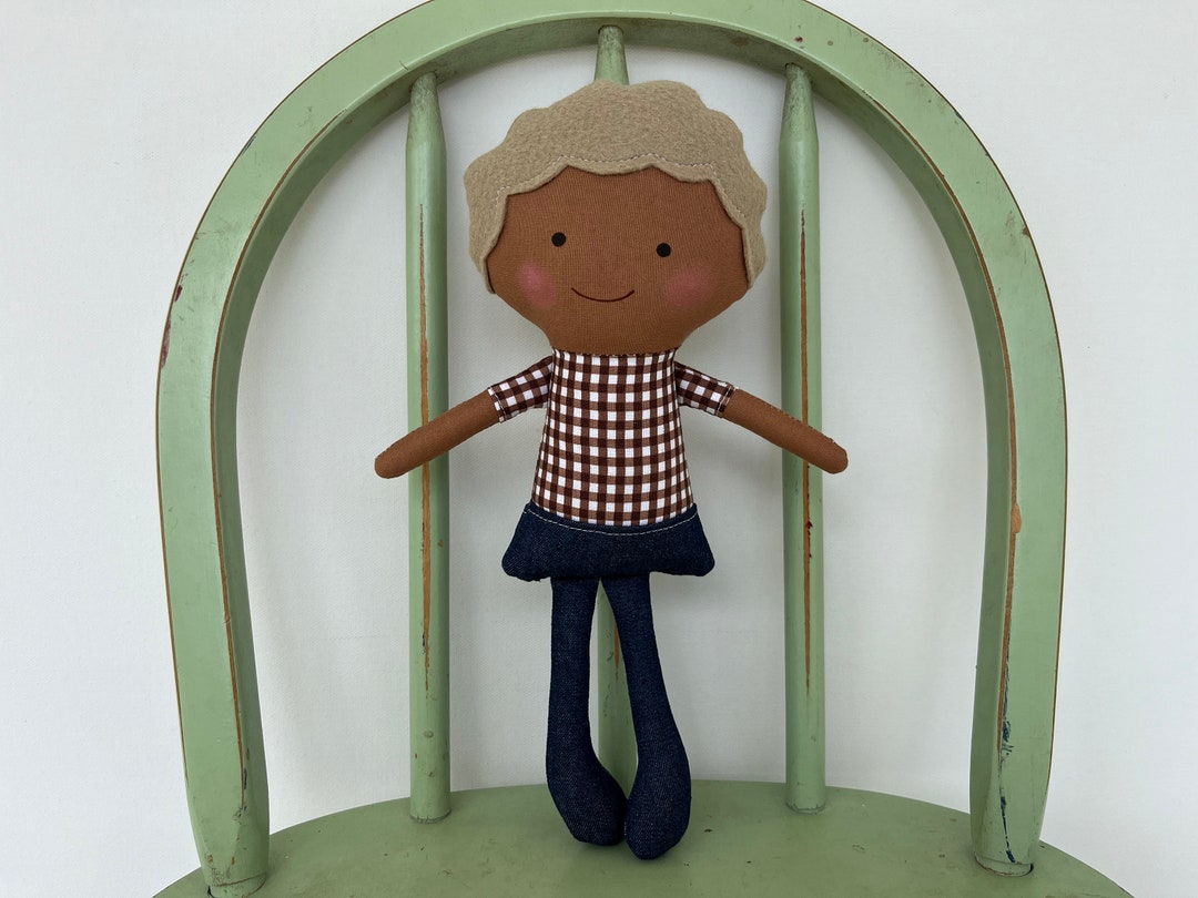 Biracial, Handmade Rag Doll, Perfect for Imaginative Play! - Etsy