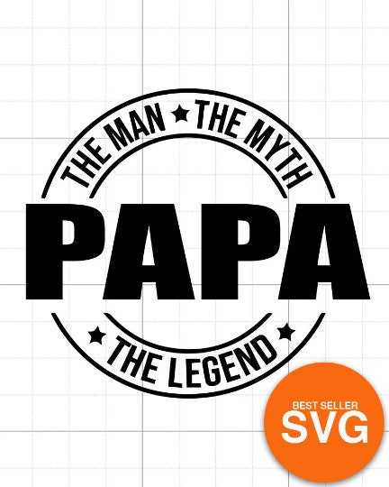 Papa Svg Fathers Day Svg Daddy Svg Father Day Svg Black - Etsy