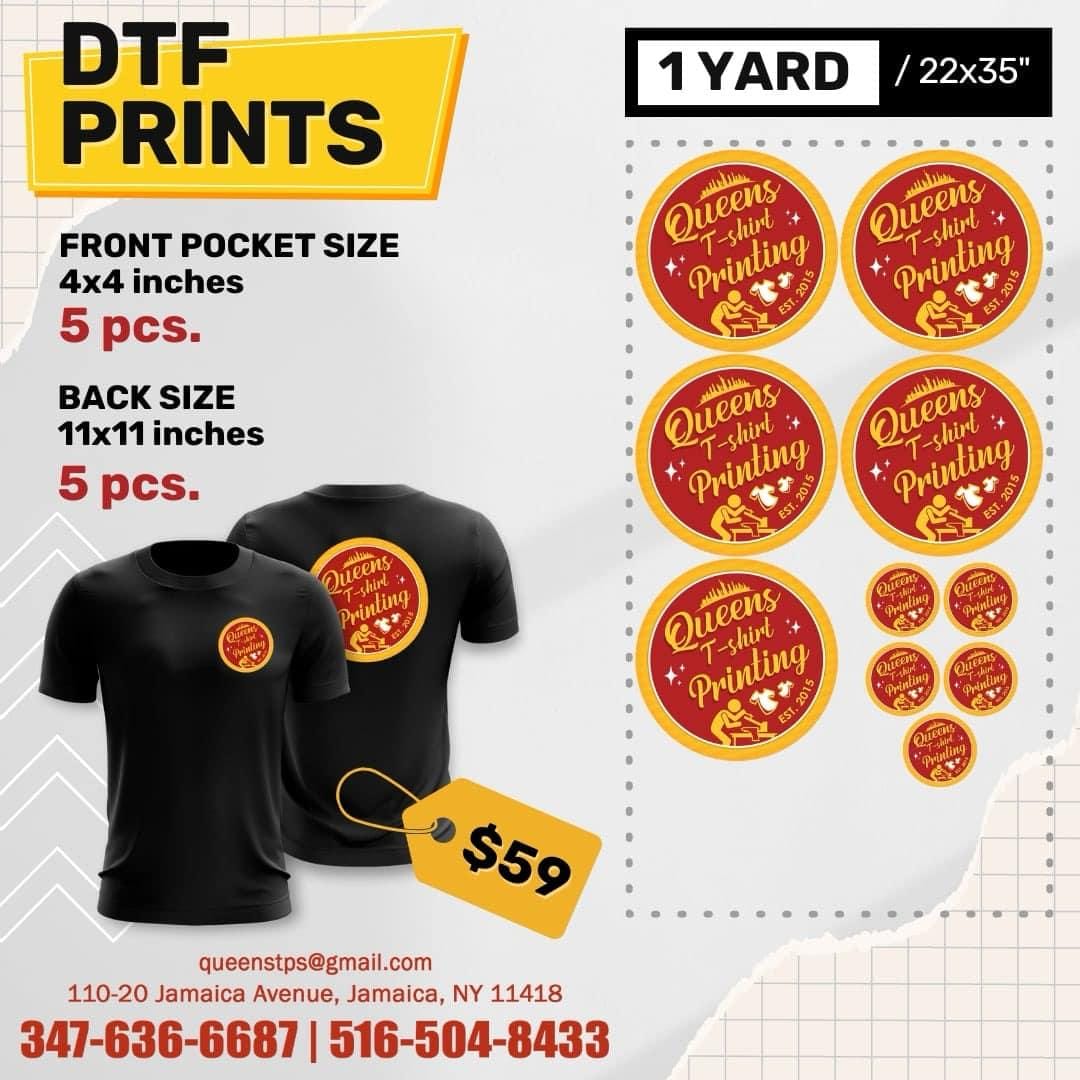 Custom DTF Transfer Ready to Press for T-shirt, Your Design DTF ...