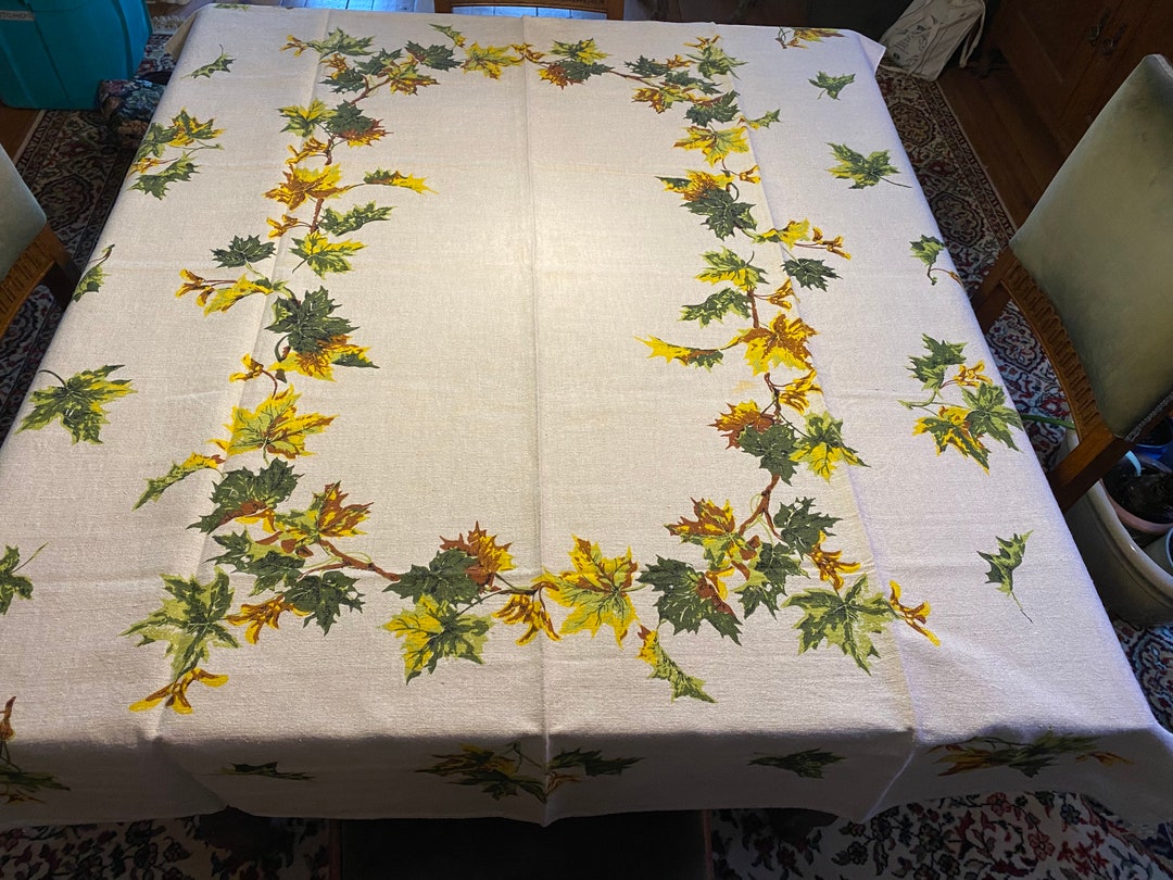 Maple Leaf Tablecloth - Etsy