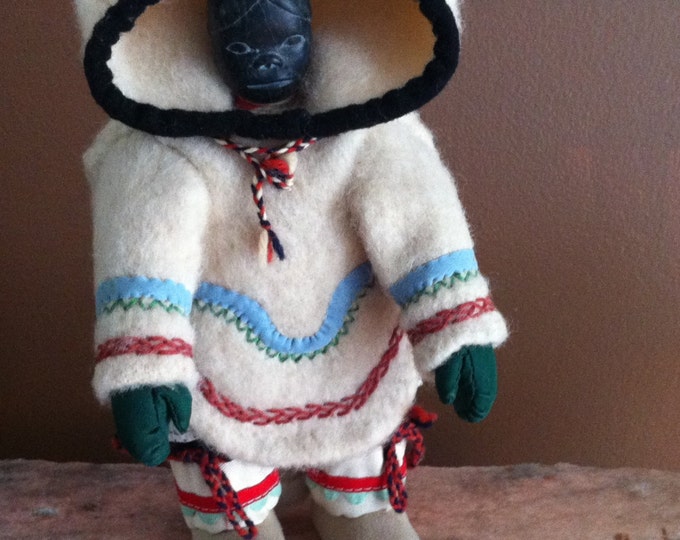 Inuit Doll With Soapstone Head and Duffel Amauti - Etsy