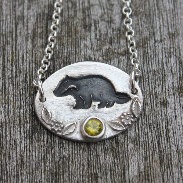 Badger Necklace - Etsy