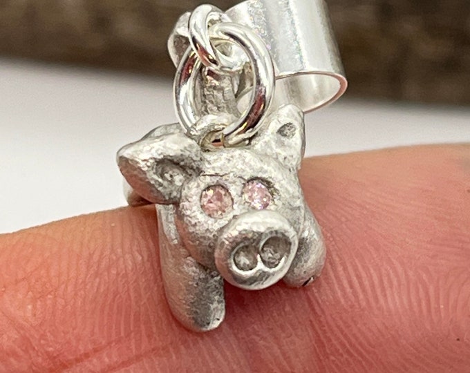 Pink Pig Charm for Pandora Charm Bracelet. Cute Little Piggy Charm With ...