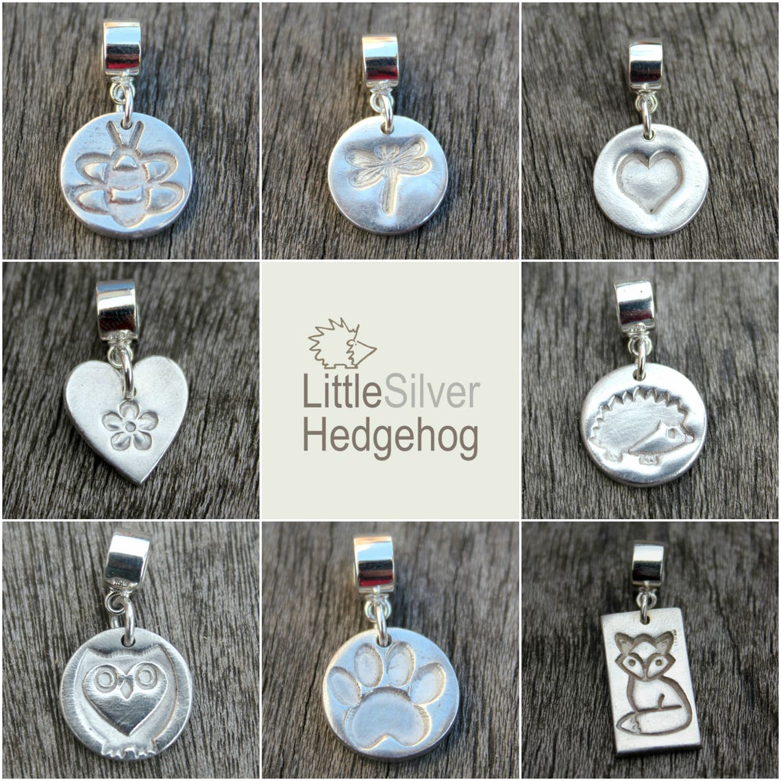 Hedgehog Footprints Charm Hedgehog Tracks Charm Hedgehog | Etsy UK