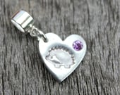 Amethyst Pandora Hedgehog Charm Pandora Animal Charm Pandora - Etsy UK