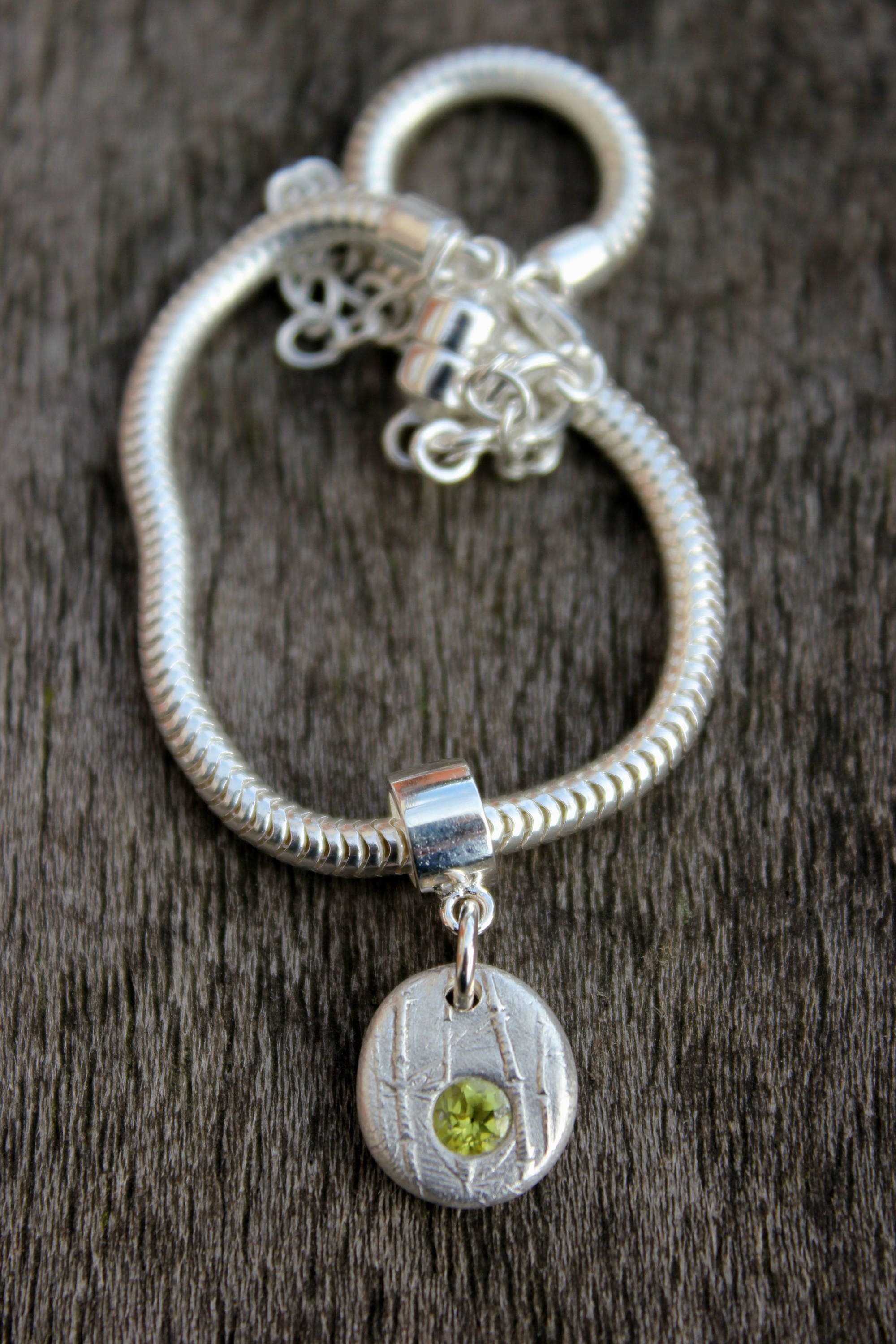 Amethyst Pandora Birthstone Charm, Birthstone Pebble Charm, Silver ...