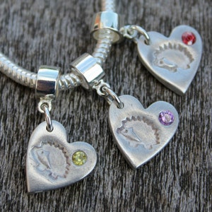 Gemstone Hedgehog Charms, Pandora Animal Charm, Gemstone Animal Charm ...
