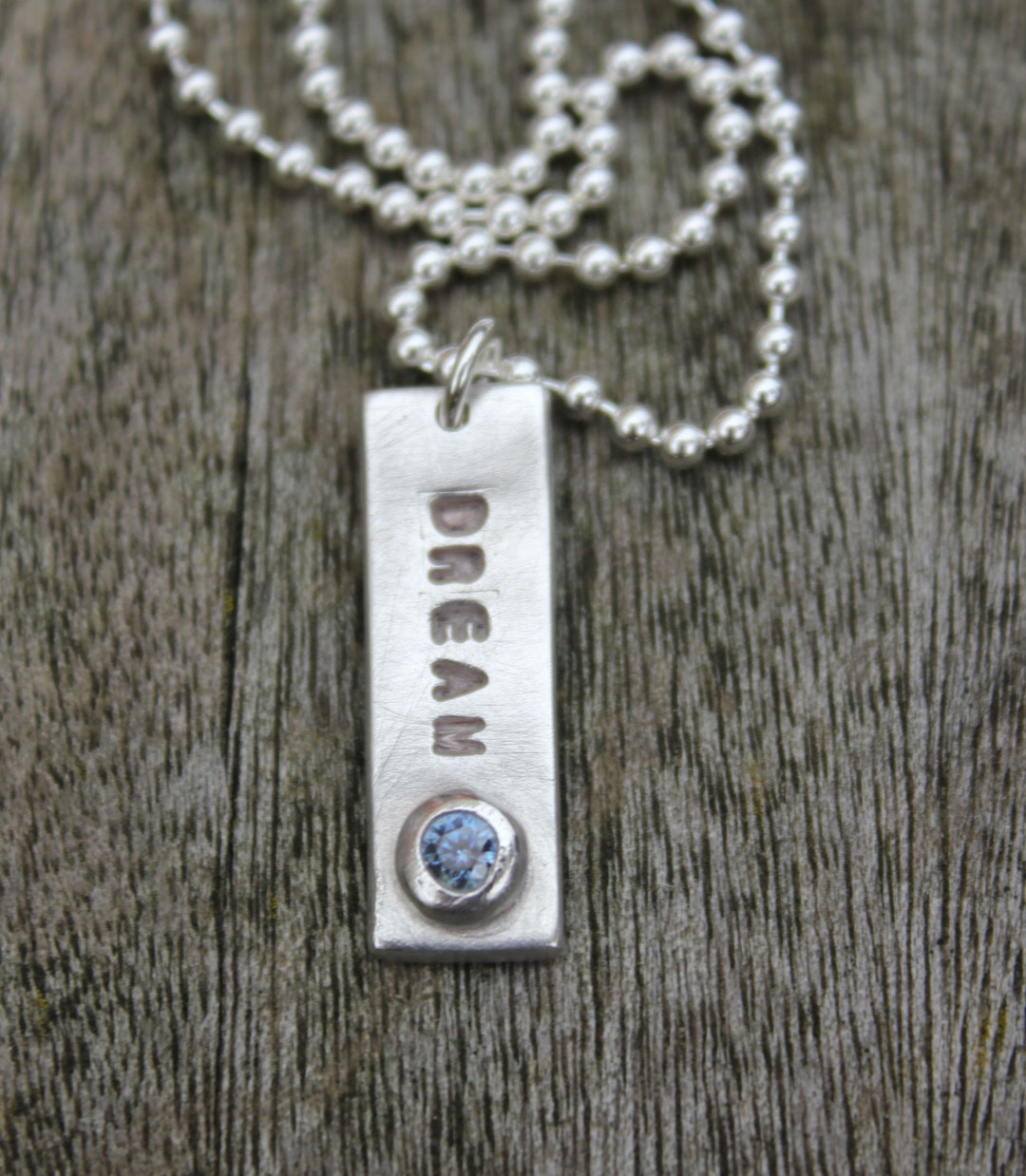 Personalised Name Pendant, Name Tag Necklace, Dream Pendant, Custom ...
