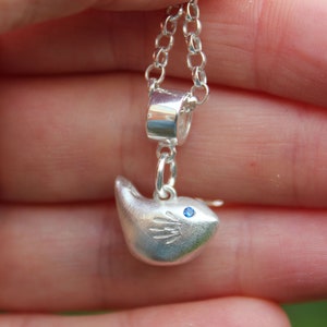 Silver Wren Charm for Pandora Bracelet, Tiny Silver Bird, Wren Bracelet ...