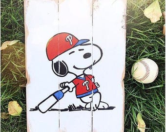 Snoopy baseball | Etsy