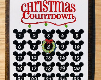 Mickey Mouse Countdown to Christmas - Etsy