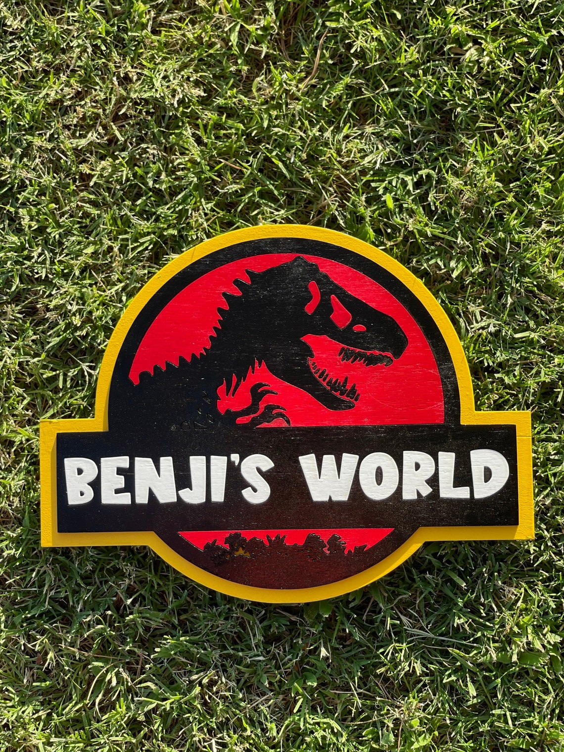 Personalized Jurassic World Sign - Etsy