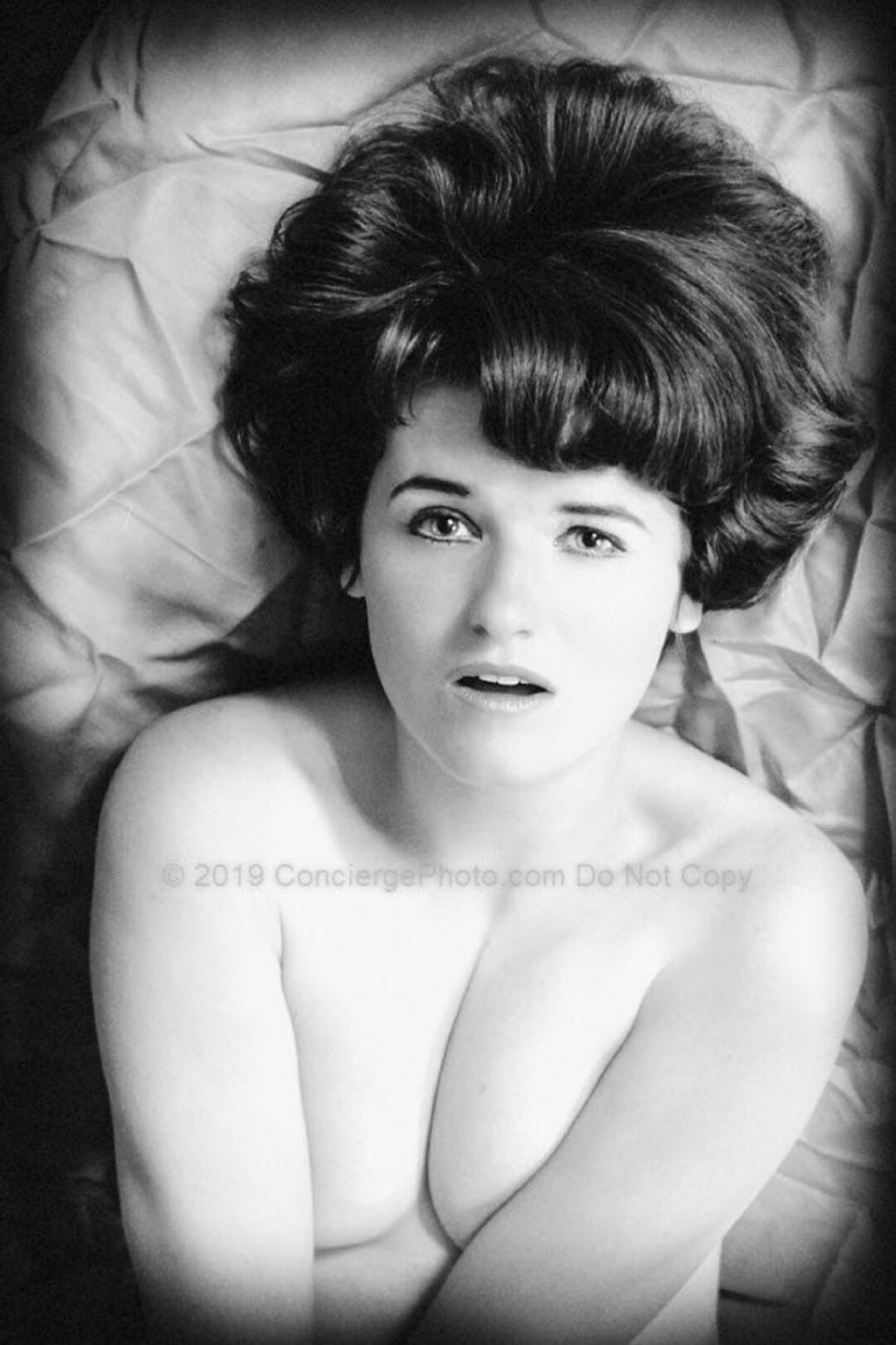 Vintage Mature 1960s Risque Photo 8x12 Custom Original Print Bandw