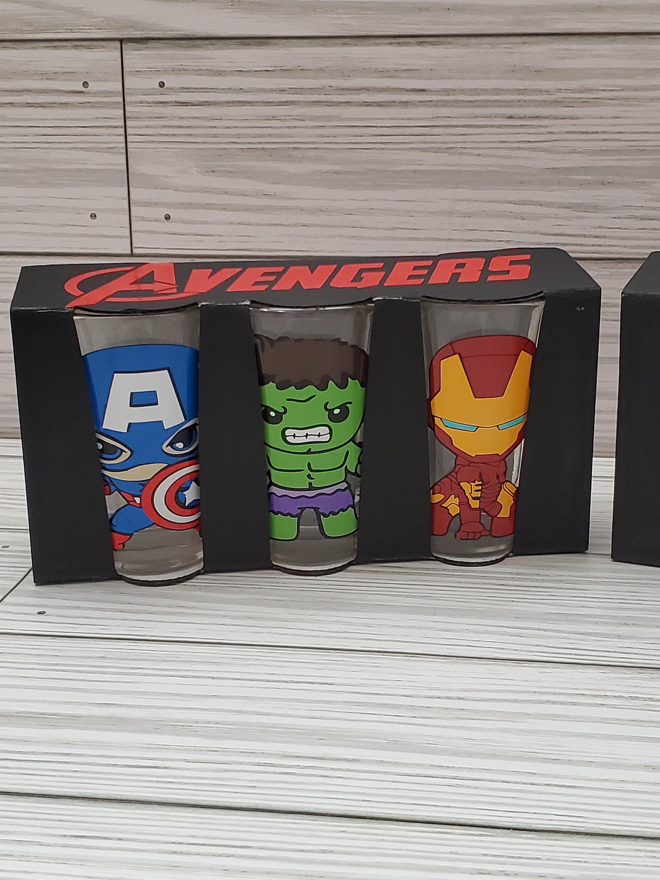 Superhero Shot Glass Set Drink Glass Gift - Etsy