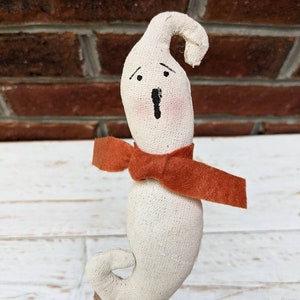 16" Ghost Pick, Primitive Ghost Plant Poke, Halloween Wreath ...