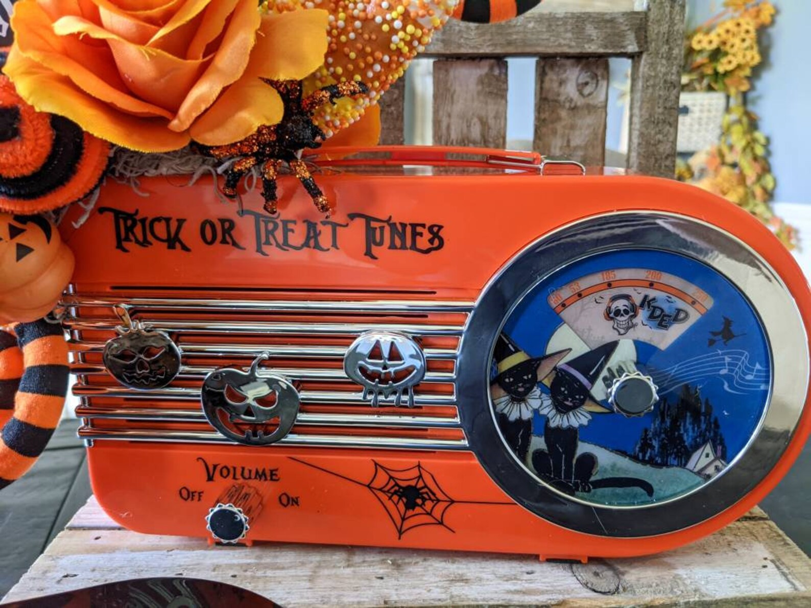 Retro Halloween Centerpiece Haunted Radio Vintage Halloween - Etsy