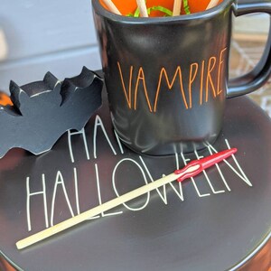 Fake Blood Vampire Stake, Halloween Tiered Tray Decor, Vampire Mug ...