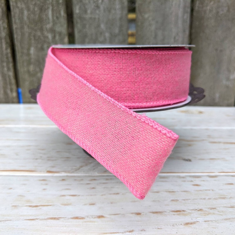 Pink Wired Ribbon - Etsy