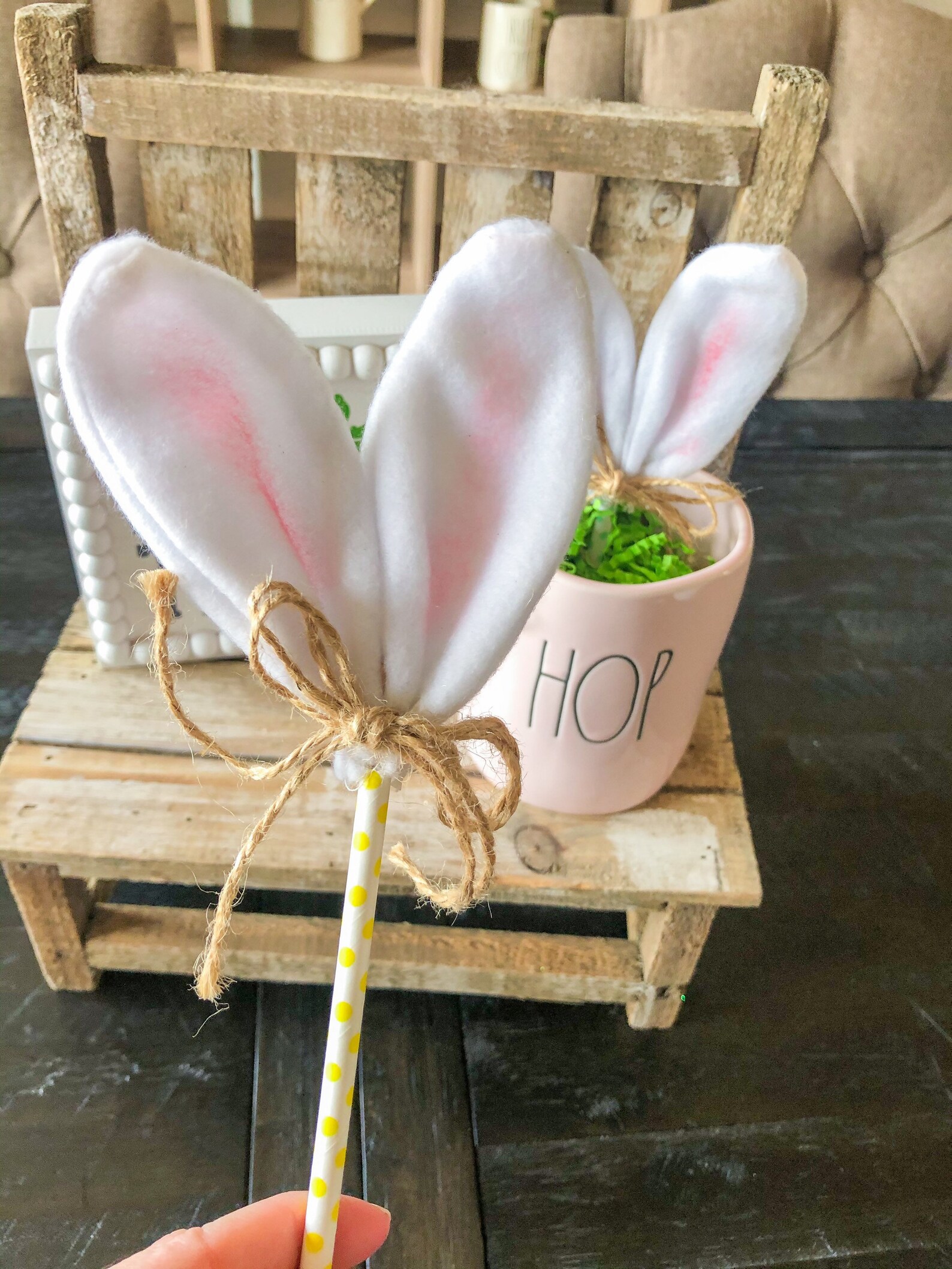 Bunny Ears Bunny Mug Topper Bunny Ears Pick Easter Tiered - Etsy