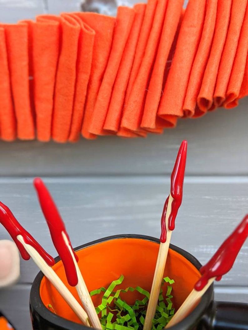 Fake Blood Vampire Stake Halloween Tiered Tray Decor Vampire - Etsy