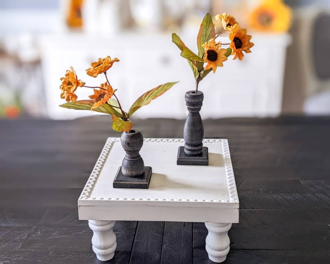 Wooden Spindle Flower Holder, Decorative Spindle, Vintage Spindle ...