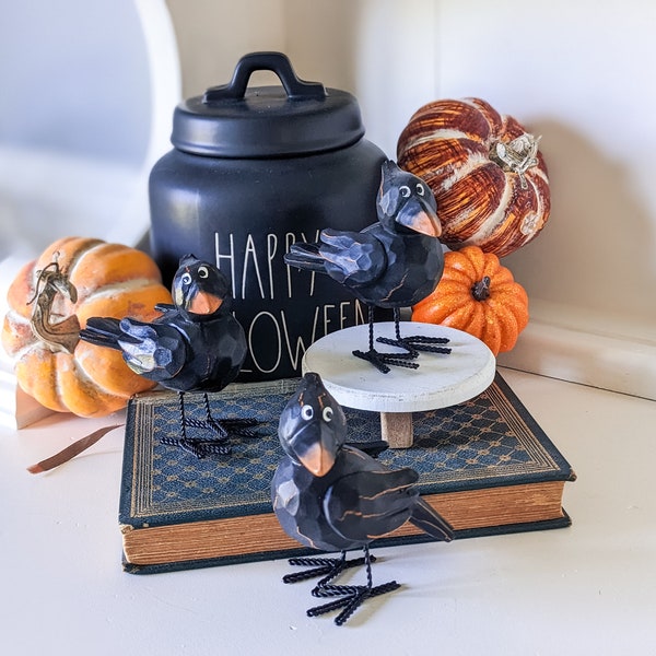 Crow Figurine - Etsy