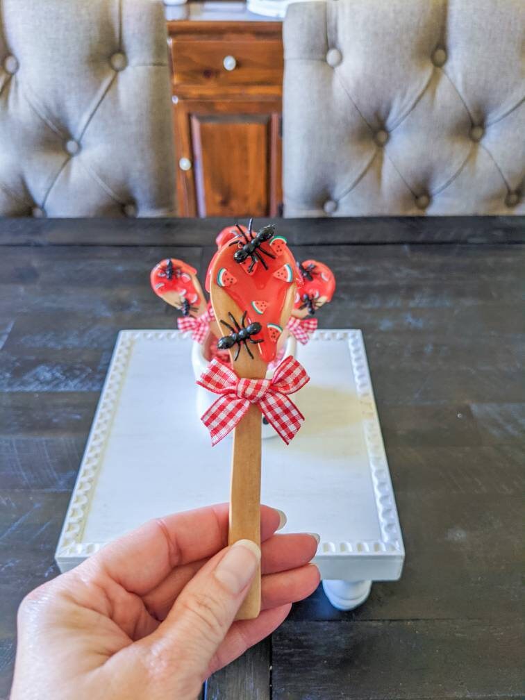 Fake Watermelon Mini Spoon Watermelon Tiered Tray Decor | Etsy