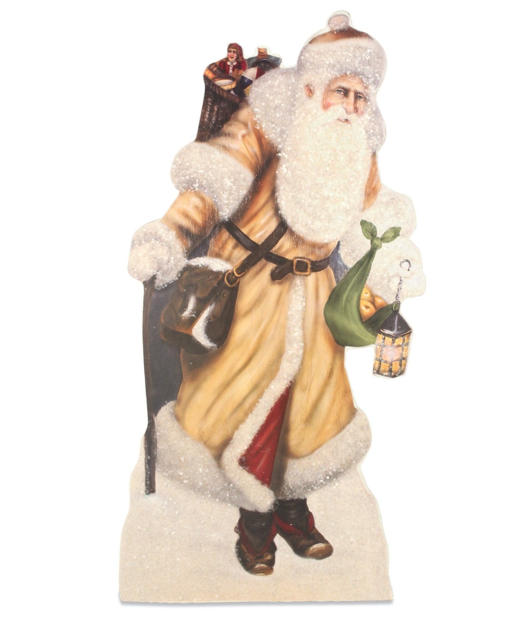 Vintage Santa Sign, Bethany Lowe Designs, Vintage Santa Picture, Old ...