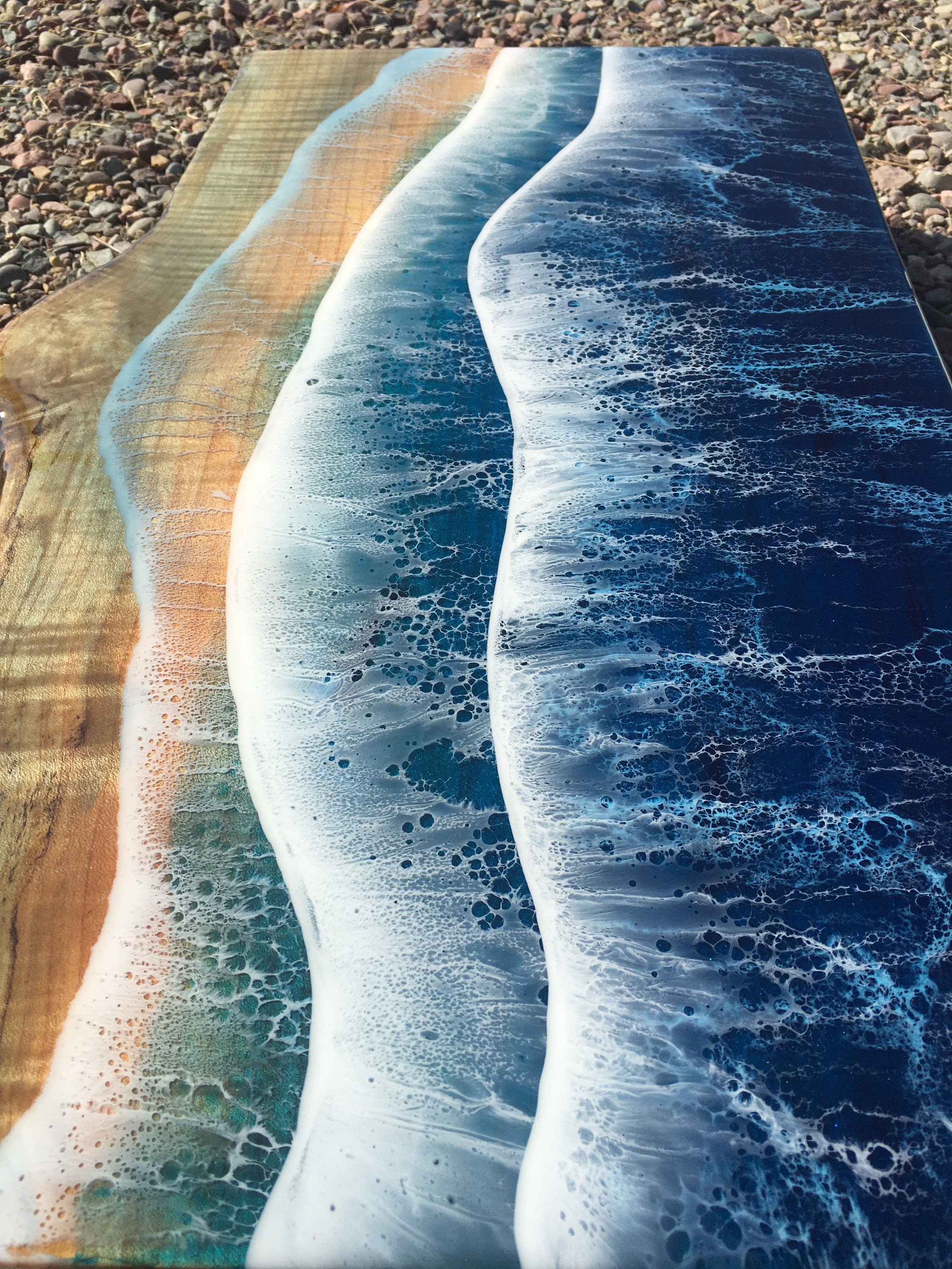 Live Edge Ocean Wall Art - Etsy